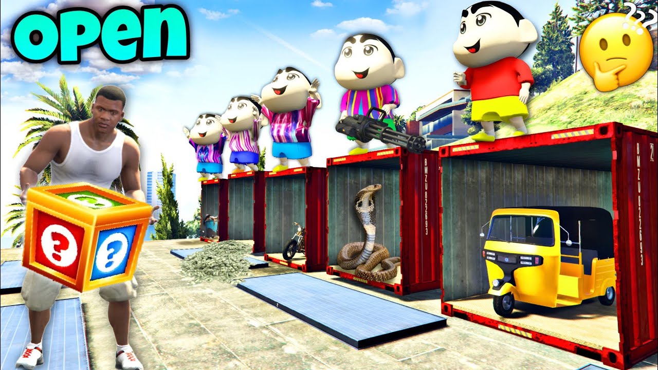 GTA 5 : Franklin And Shinchan Open Mystery Containers In Gta 5 | Gta 5 ...