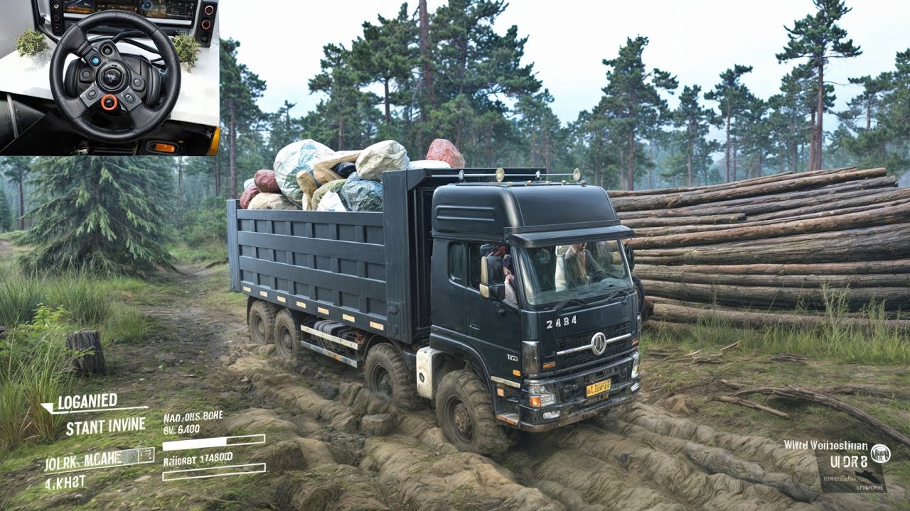 Ultimate Logging With Dongfeng KC Truck | Mudrunner | Logitech G29 Gameplay - YouTube