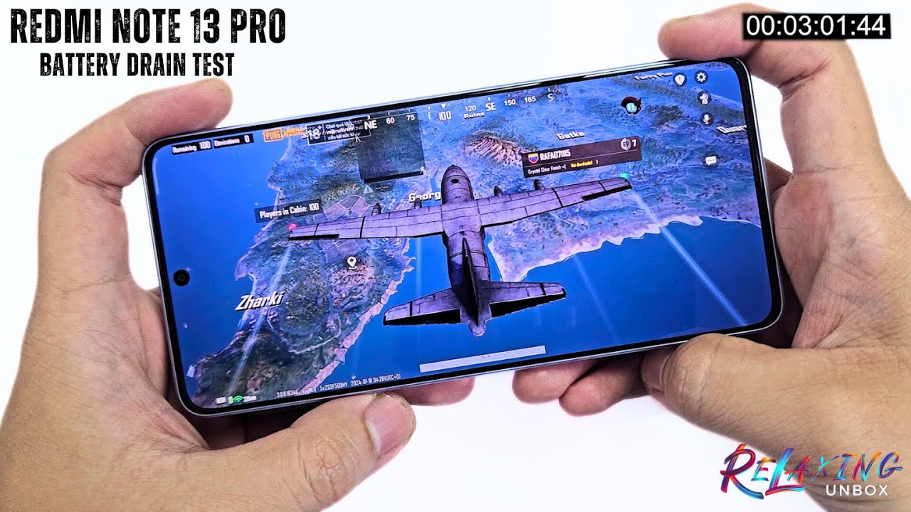 Xiaomi Redmi Note 13 Pro 5G PUBG Battery Drain Test - YouTube