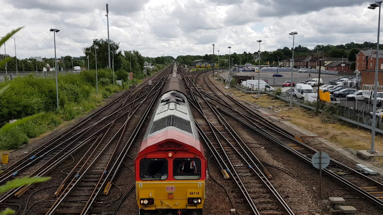 Class 66118 DB Livery Dollands moor to Daventry service Sunday 17th ...