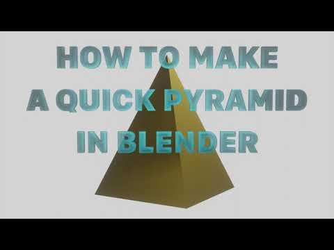 Blender Tutorial - How To Create A Pyramid - YouTube