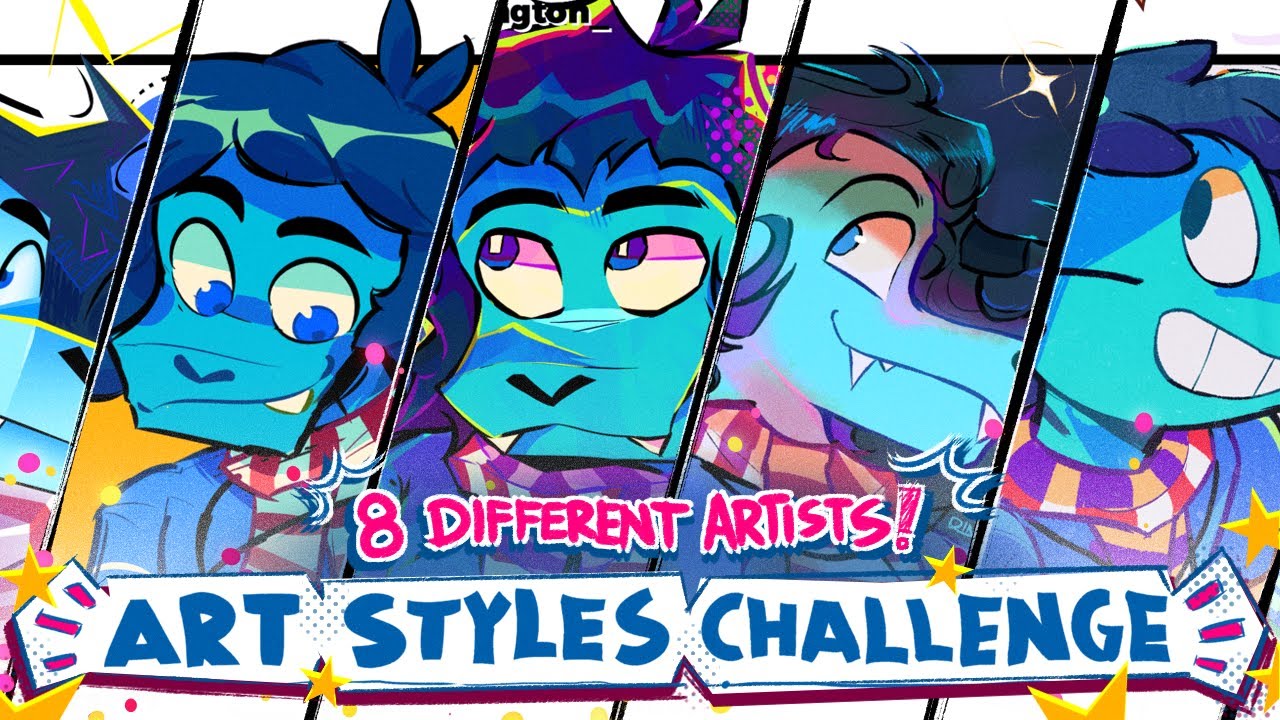 Art Styles Challenge! 🎨 (8 Different Artists!) -【SpeedDraw + Commentary ...