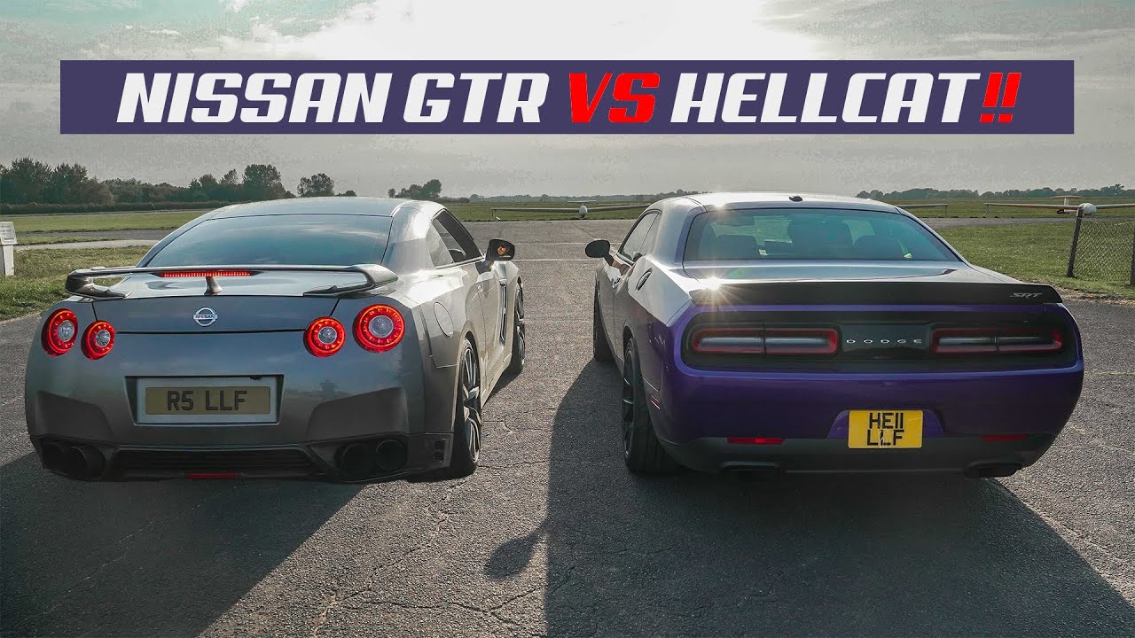 WHICH IS QUICKER?? GTR vs HELLCAT!! - YouTube