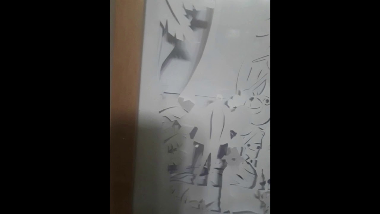 Paper cut light box one piece - YouTube