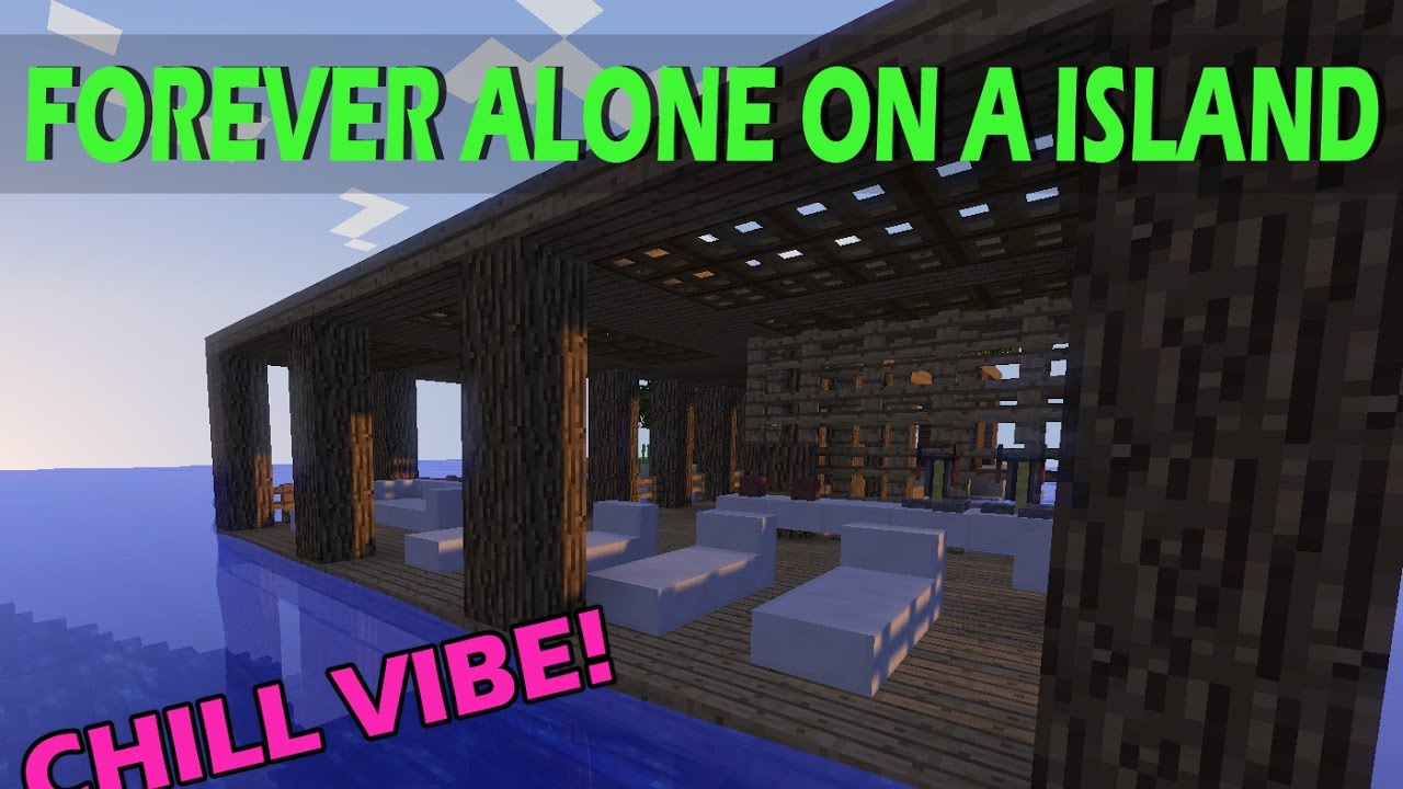 Minecraft Chill Beach House On A Lone Island TUTORIAL - YouTube