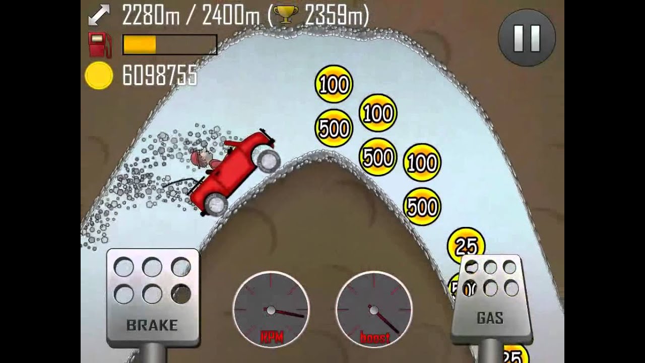 Hill Climb Racing, Jeep, Cave, 2852m - YouTube