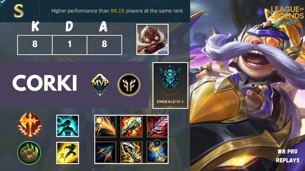 Glorious Aigrette Corki Dragon/ADC vs Jhin - [NA] Emerald - Patch 6.2 ...
