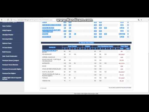E-OKUL VELİ BİLGİLENDİRME SİSTEMİ NOTLARI