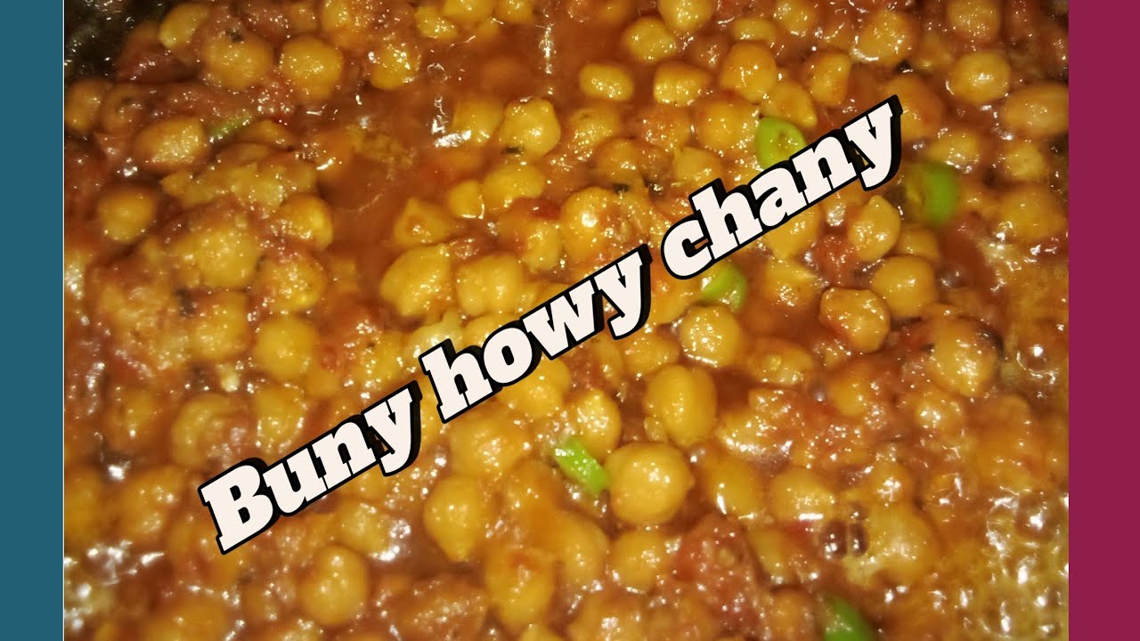 Buny hwy chany by Zaiqa with kinza/how to make fry chany - YouTube