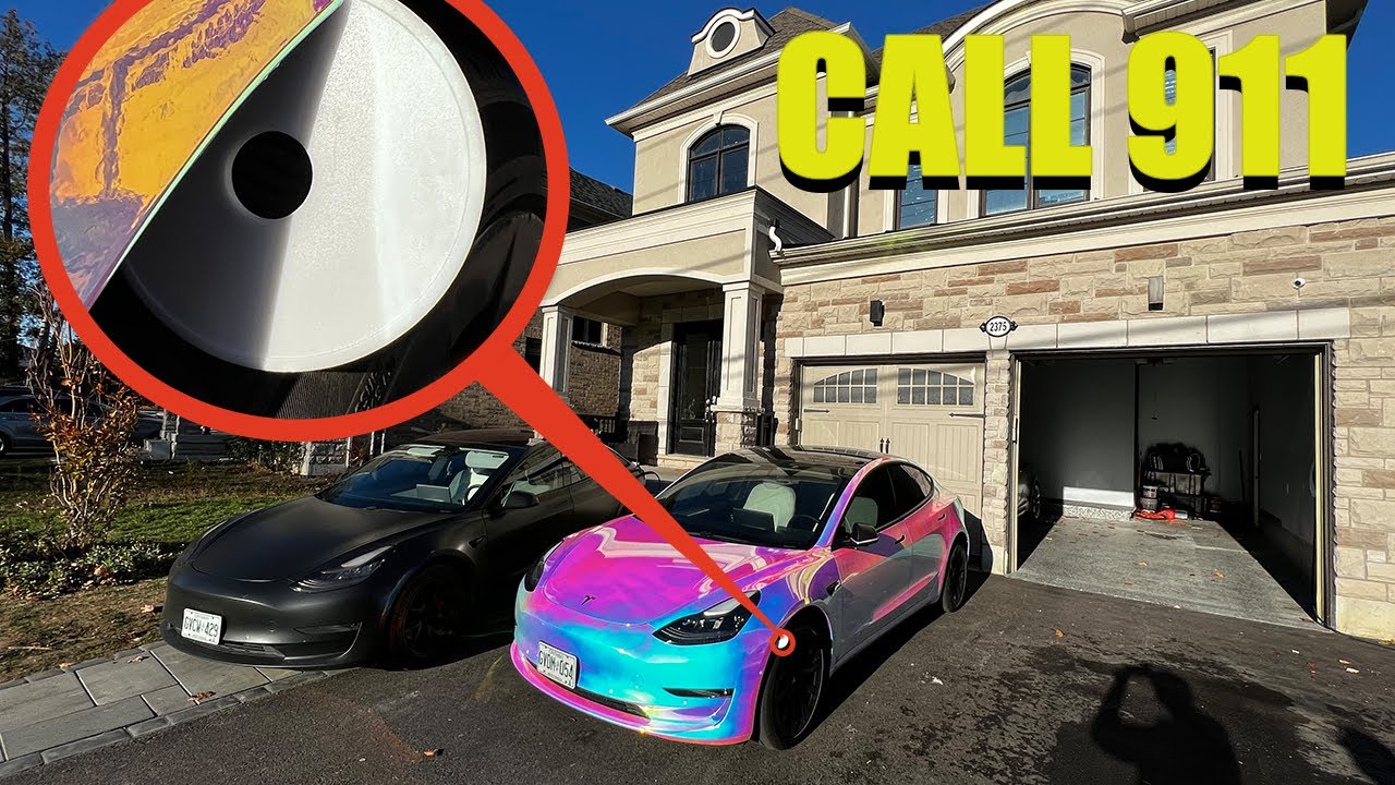 If you ever see this on your Tesla, CALL THE POLICE IMMEDIATELY - YouTube