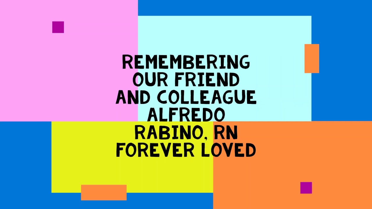 Loving Memories of our friend and colleague Alfredo - YouTube