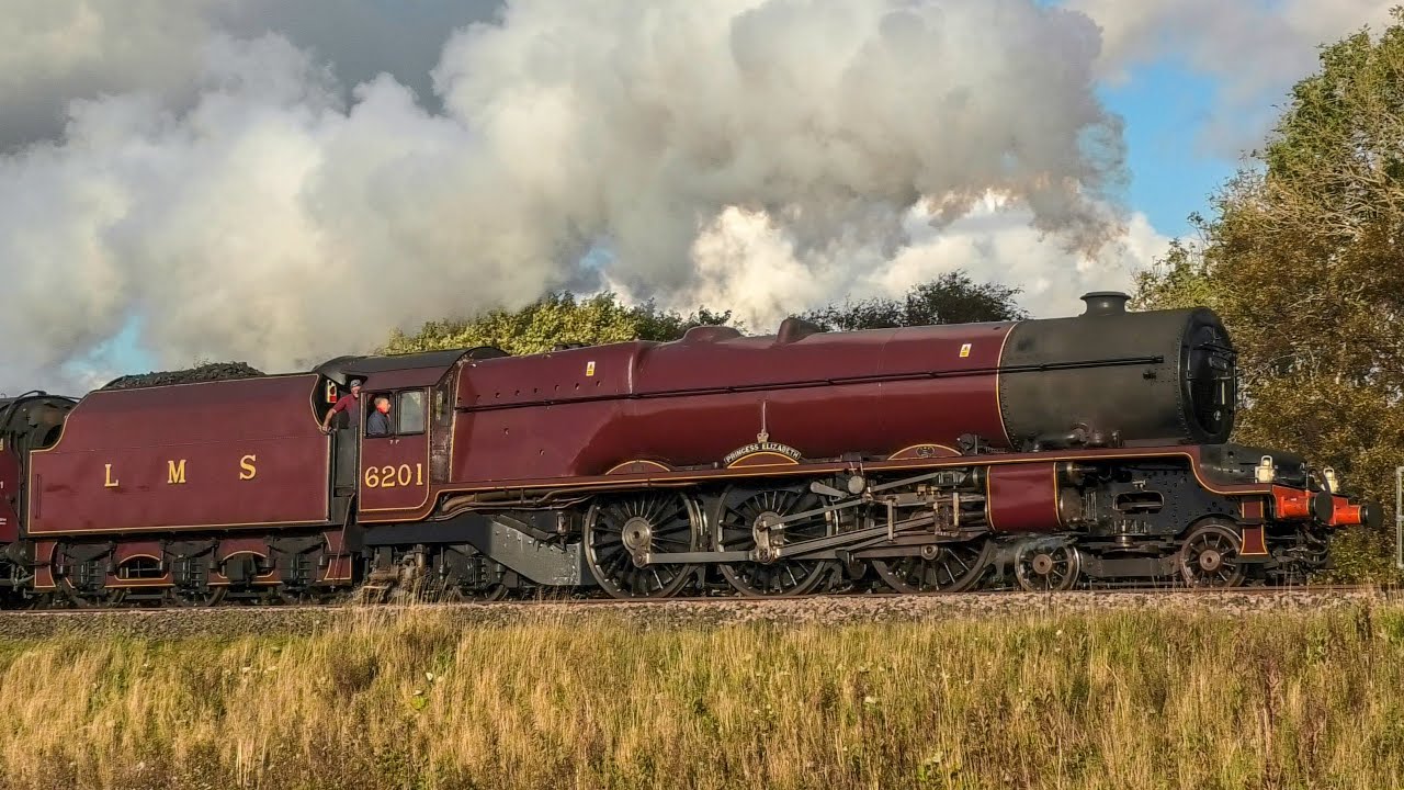 LMS 6201 Princess Elizabeth - The Big Red Machine ! - YouTube