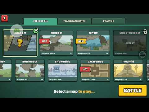 Mini militia free for all Lunarcy map - YouTube
