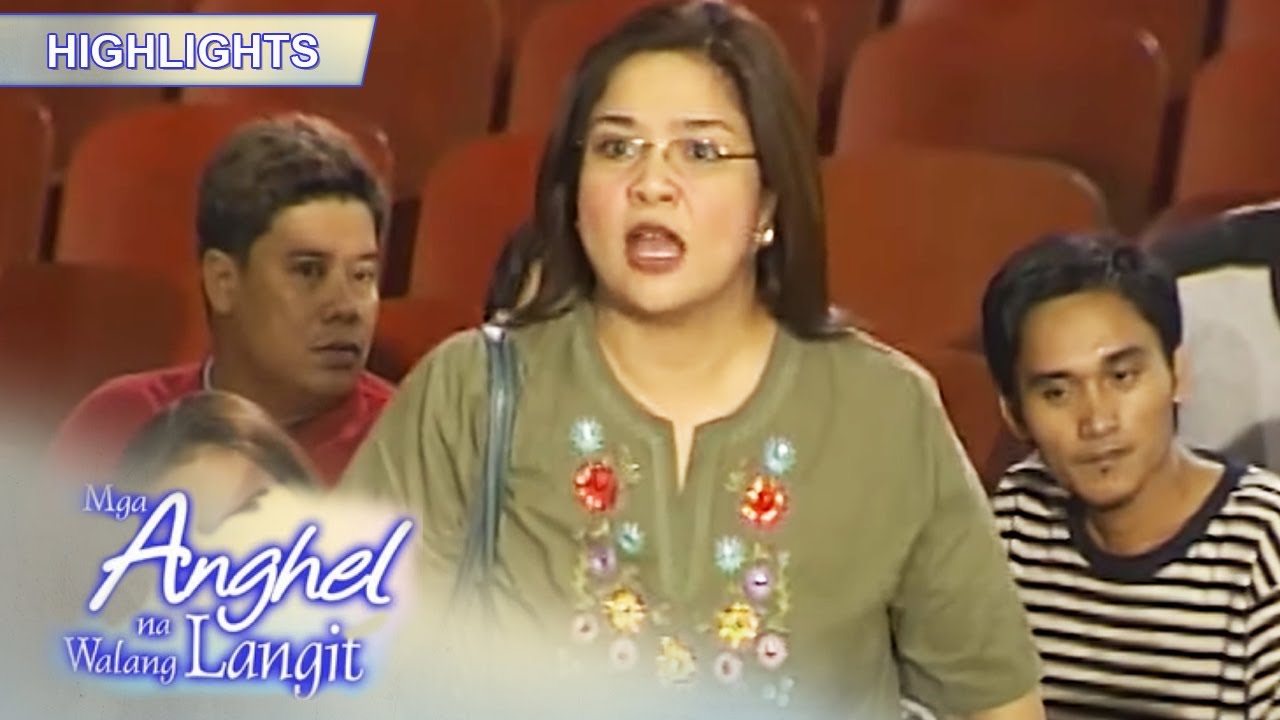 Lucing fights for the role of Gigi as an angel in the presentation ...