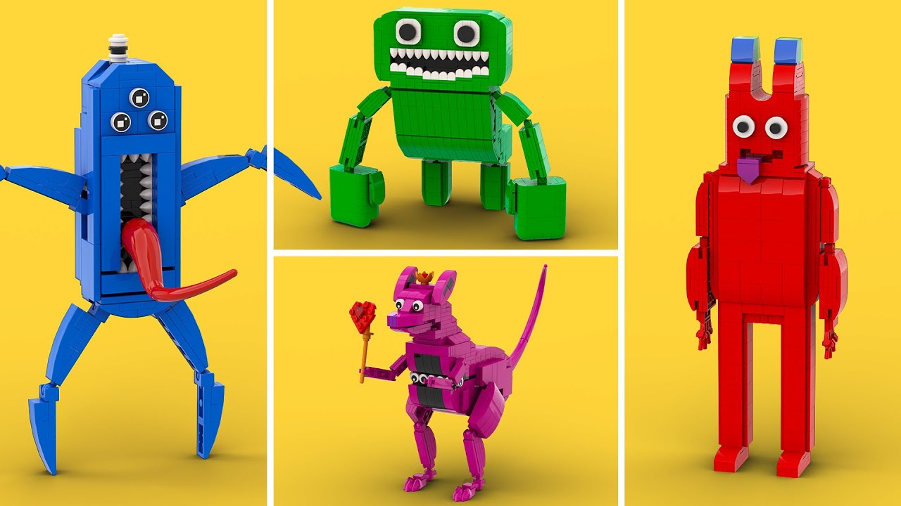 LEGO Garten of Banban Monsters : Jumbo Josh, Banban, Queen Bouncelia ...