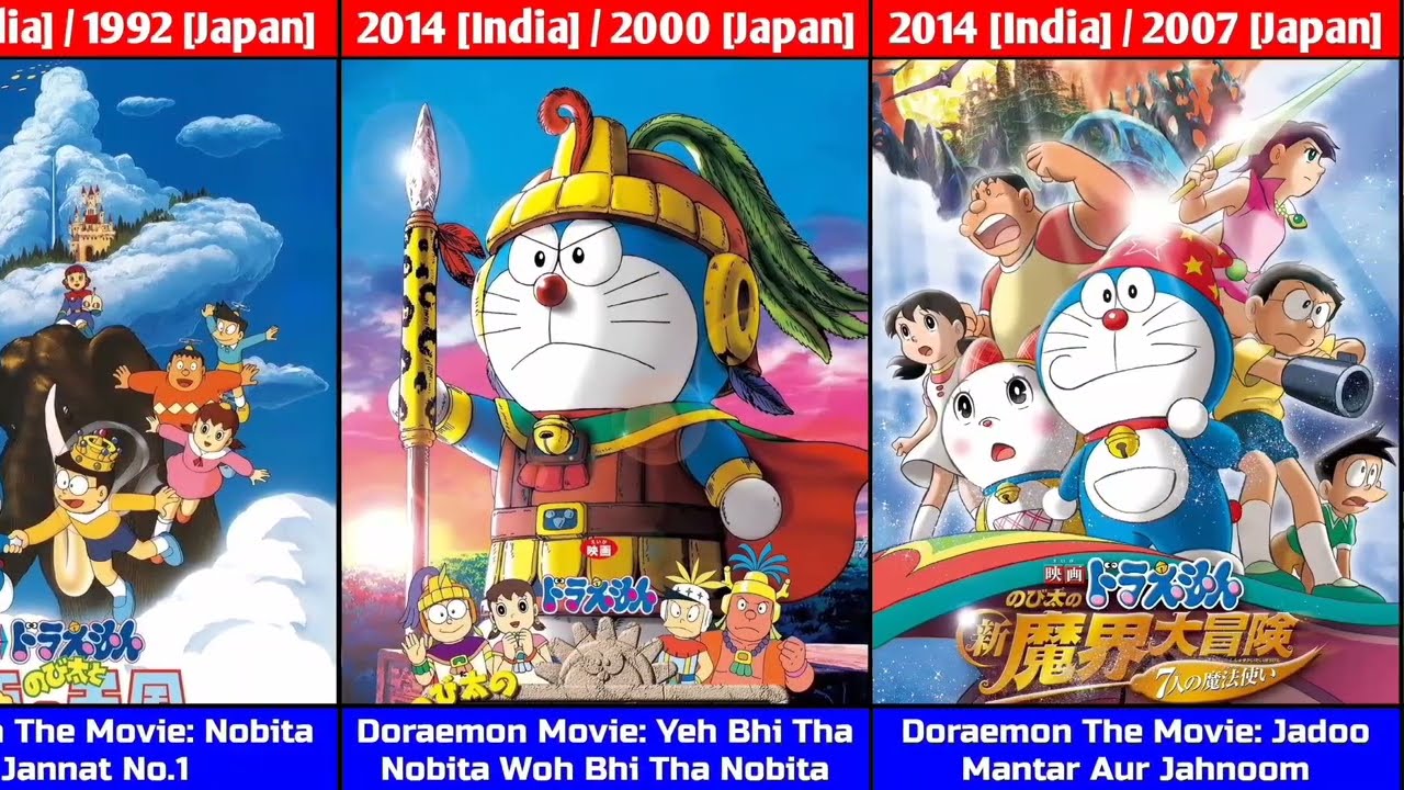 Doraemon All Movies List | "Hindi Dubbed" [1980-2025] 😍 - YouTube