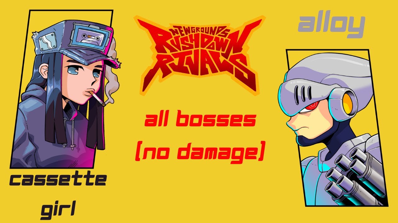 Newgrounds Rushdown Rivals - Robot Fighters VS. All Bosses (No Damage ...