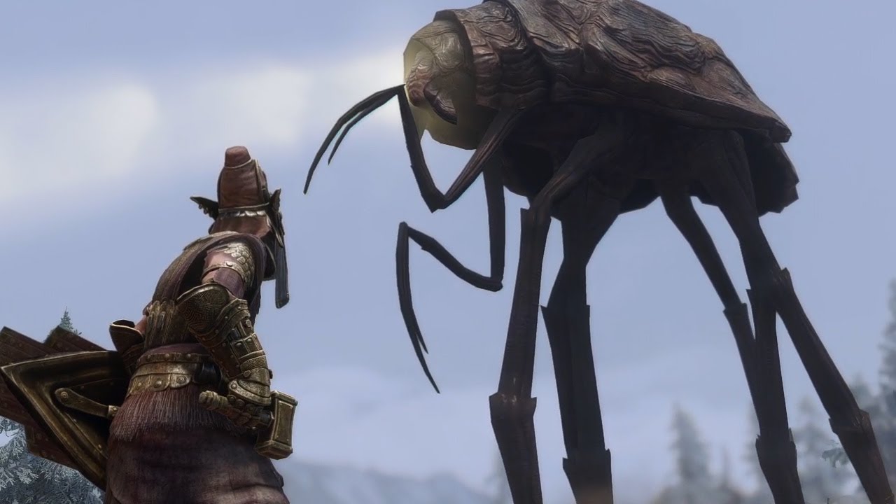 Silt Striders Finally Move! - Modded Skyrim - YouTube