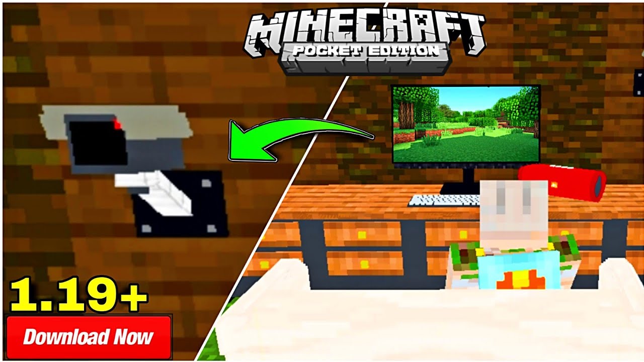 CCTV ADDON FOR MINECRAFT PE 1.19 | CCTV FOR MINECRAFT PE 1.19 | WORKING ...