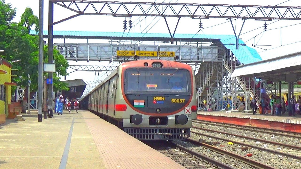 Queen of EMU | Bandel -Howrah BEML EMU Train departure from Bandel Jn ...