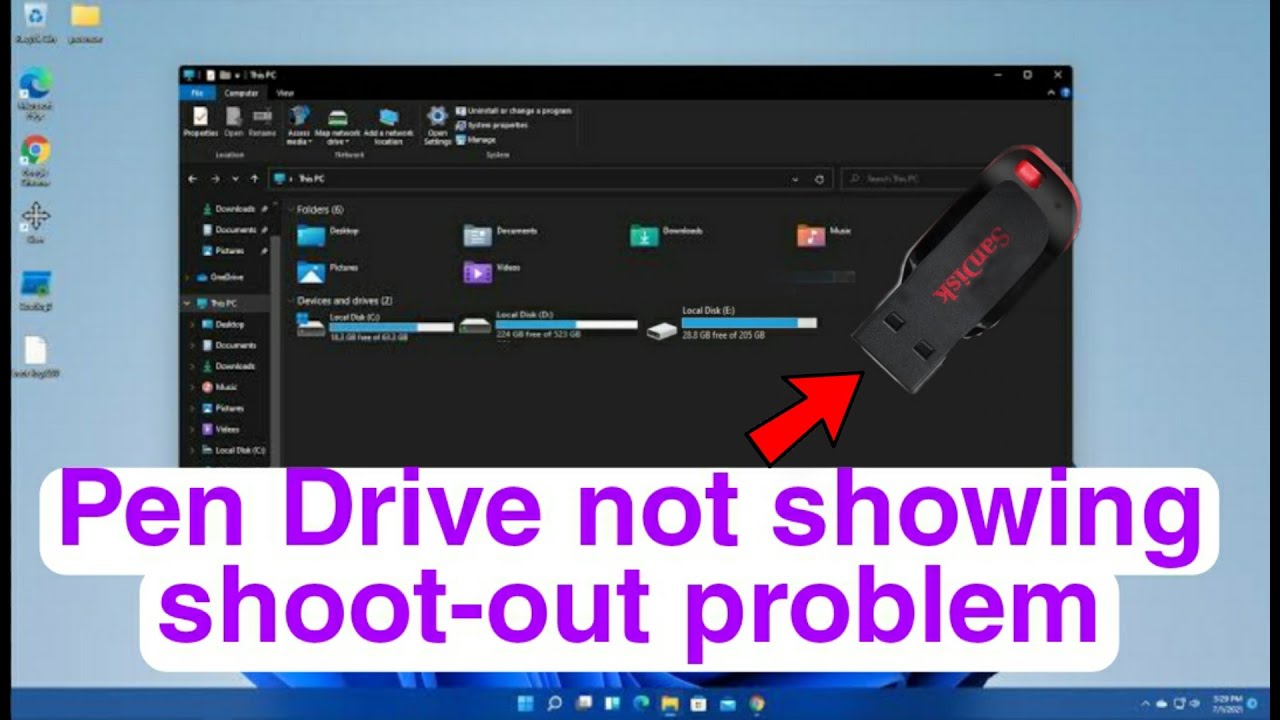 (110% Working) Pen Drive Not Showing in My Computer Or USB not ...