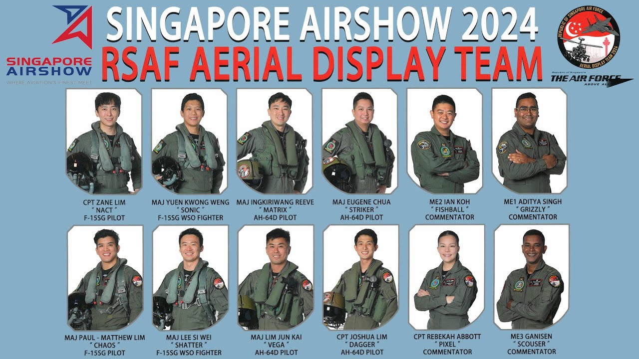 RSAF Integrated Aerial Display Team Flying Display - Singapore Airshow ...