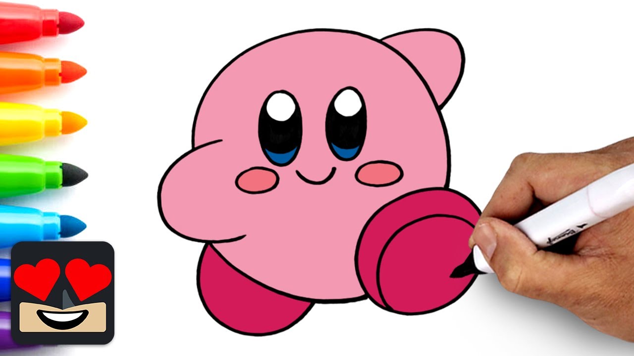 How To Draw Kirby for Beginners - YouTube