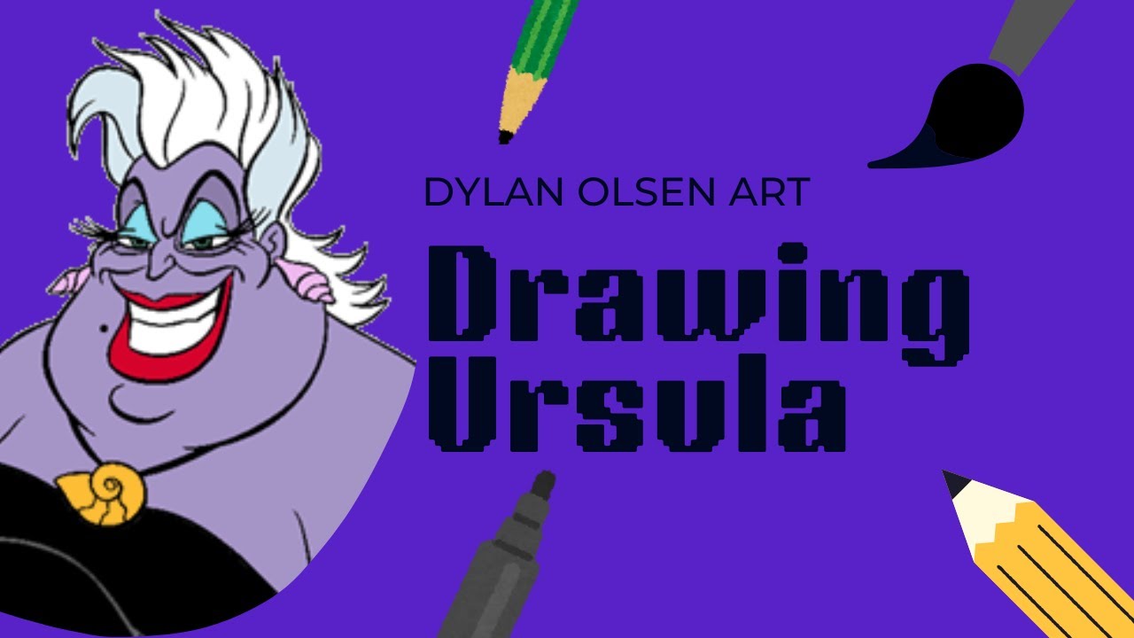 How to Draw Ursula from Disney’s The Little Mermaid - YouTube