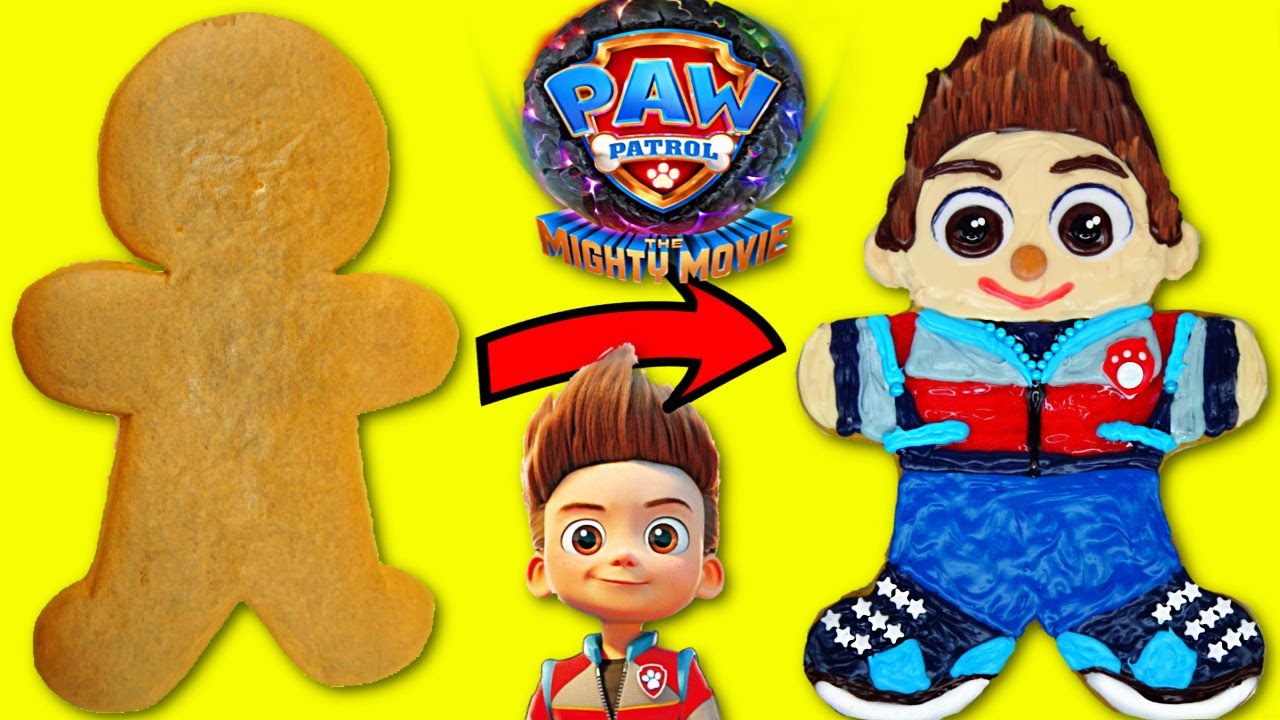 Paw Patrol The Mighty Movie Ryder Gingerbread Man Cookie Decoration ...