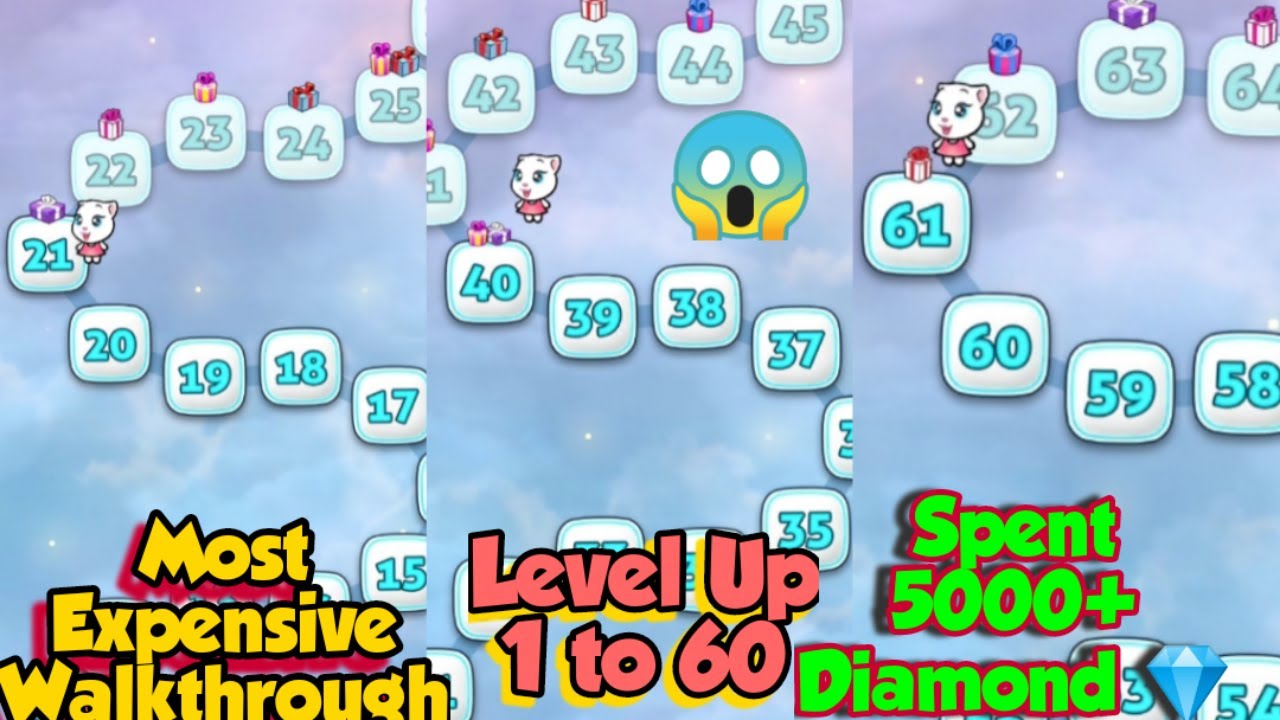 My Talking Angela Levels 1-60 | Walkthrough - #Android #Mobile - YouTube