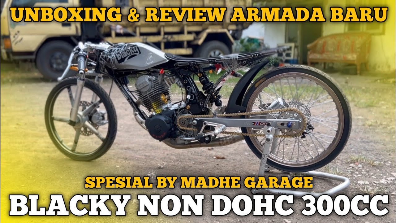 UNBOXING & REVIEW ARMADA SPESIAL TERBARU!!! HEREX BLACKY 300CC HONDA ...