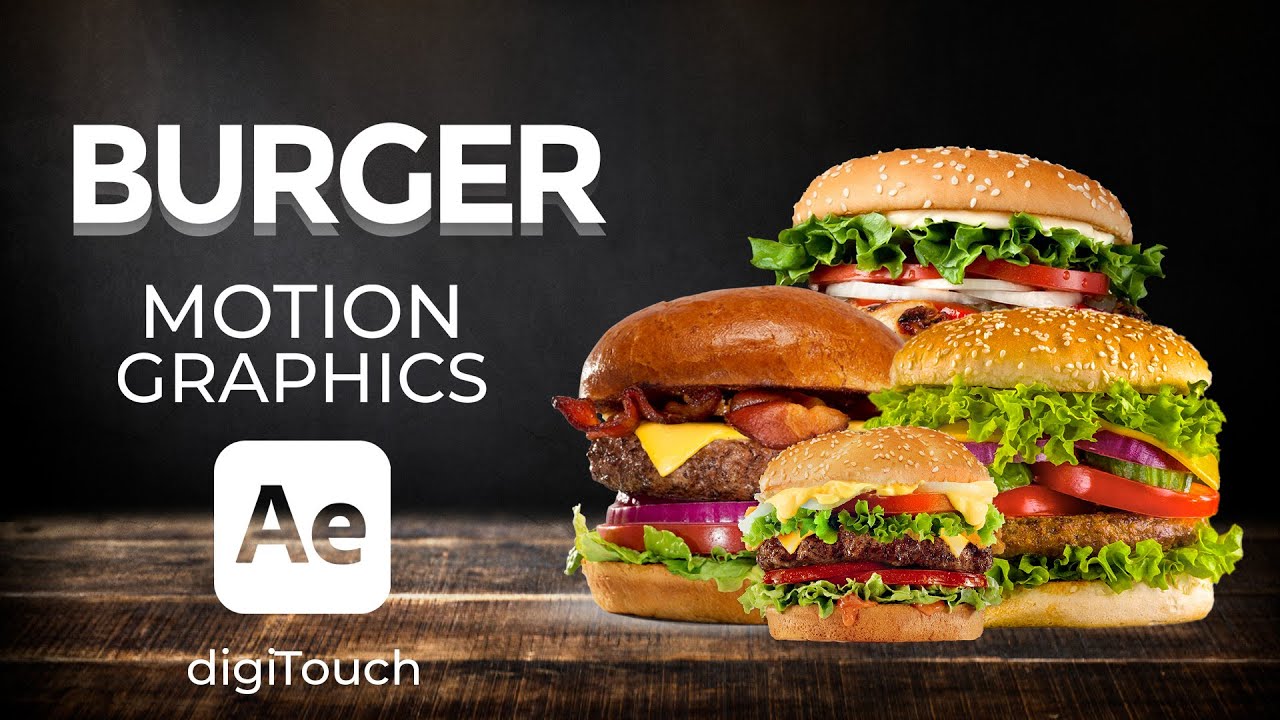 Burger Motion Graphics Video || Food #motiongraphics video - YouTube