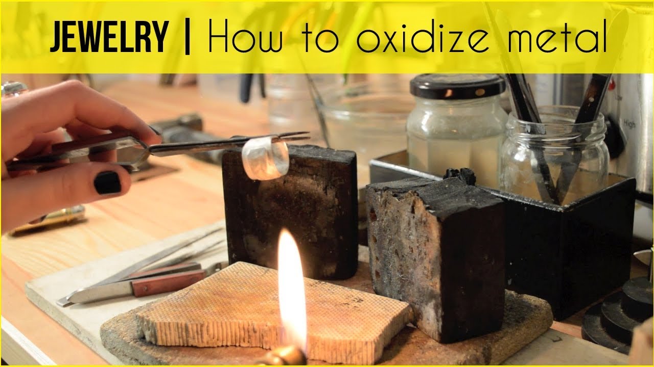 AGNES BIJOUTERIE | How to oxidize metal (simplest method) - YouTube