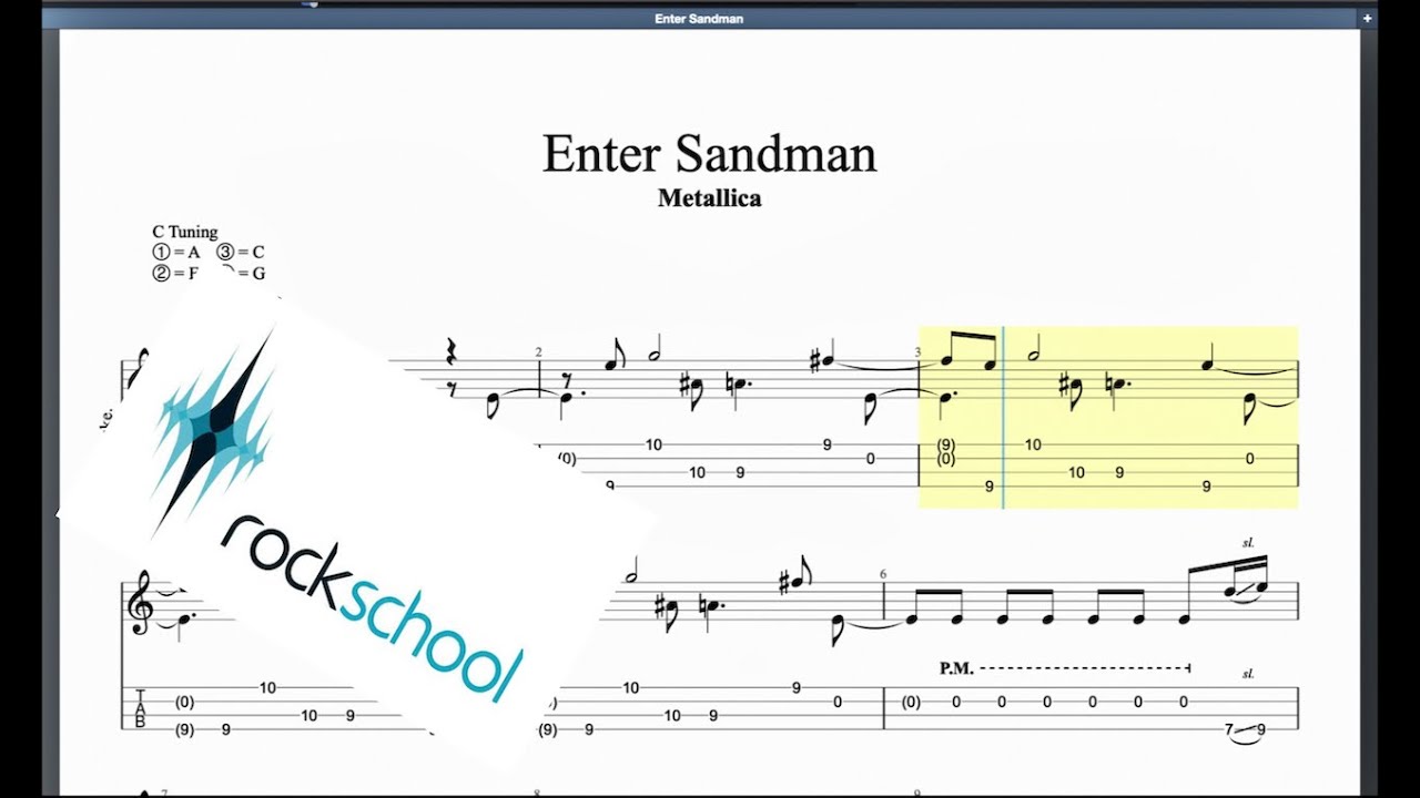 Enter Sandman Rockschool Grade 5 Ukulele - YouTube