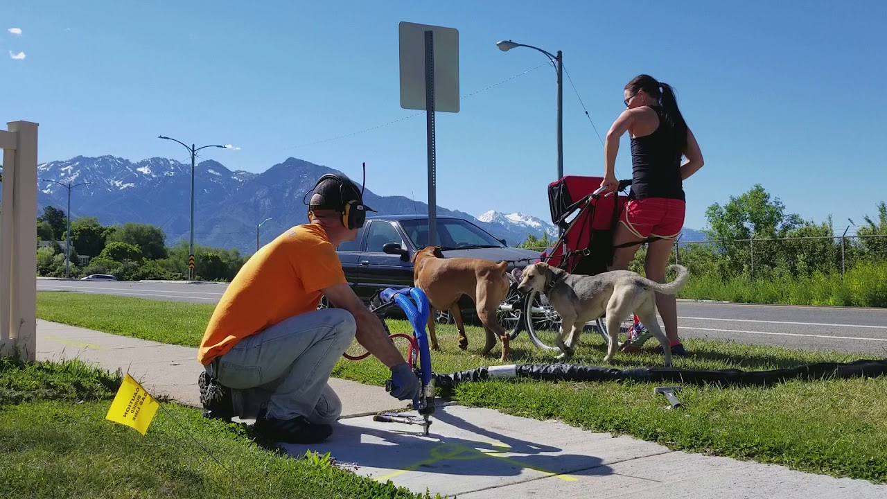 Sidewalk lifting - YouTube