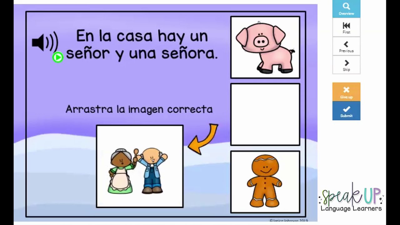 El hombre / el niño de jengibre en español - YouTube