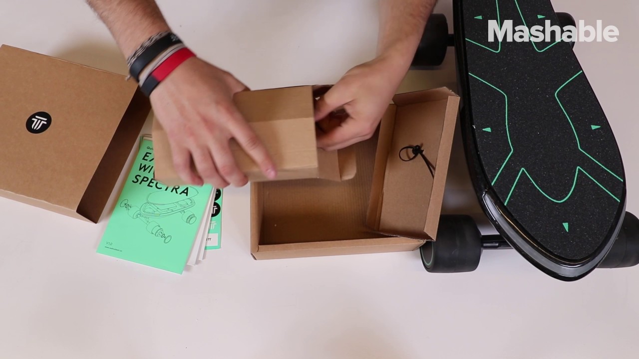 Smallest electric skateboard - YouTube