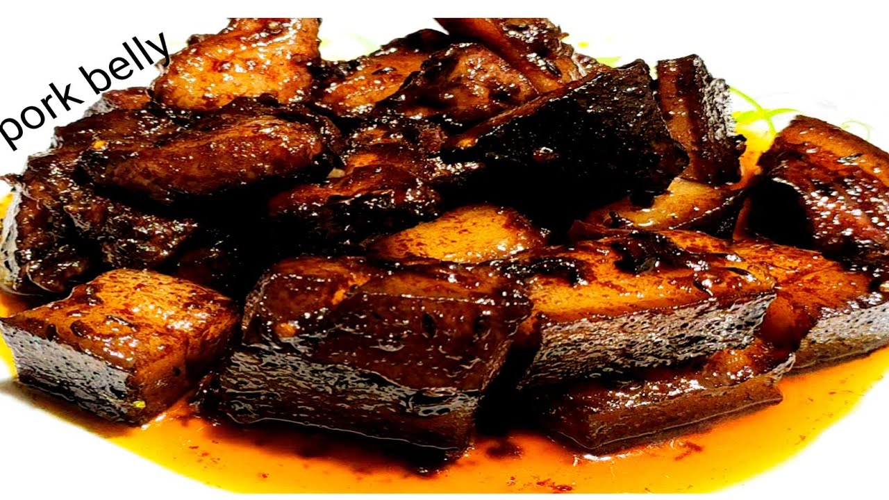 crispy pork belly recipes || pork belly ||@santhali tribe cooking - YouTube