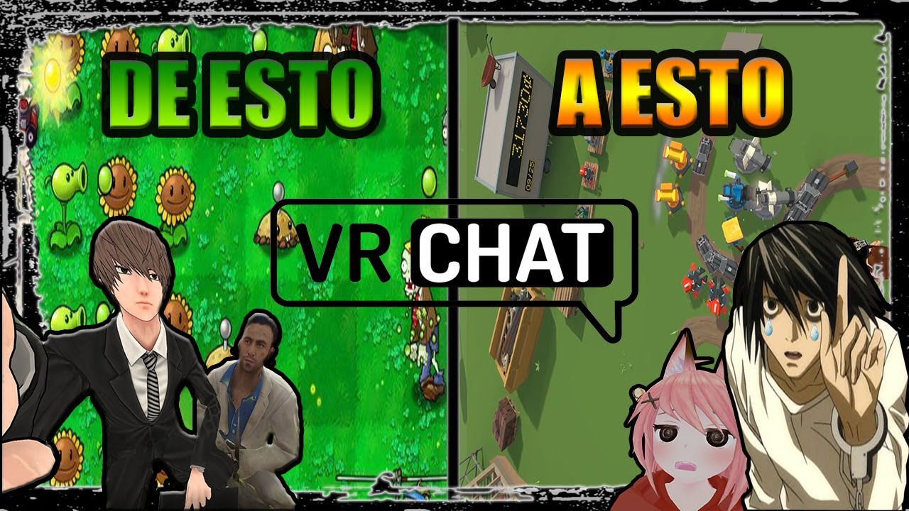 Juego una copia de plantas vs zombies - VRChat - YouTube