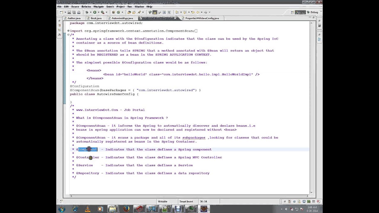 @COMPONENTSCAN SPRING FRAMEWORK - YouTube