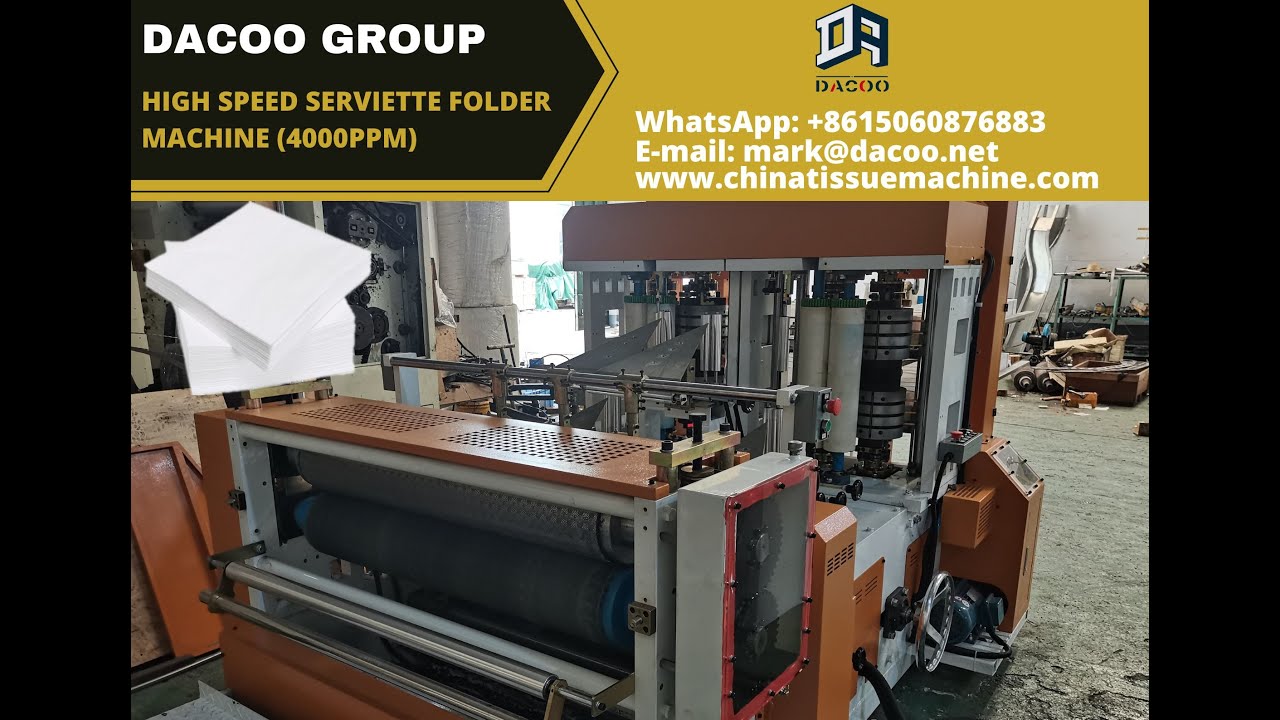 Original Manufacturer 4000-4800PPM Paper Napkin Folding Machines - YouTube