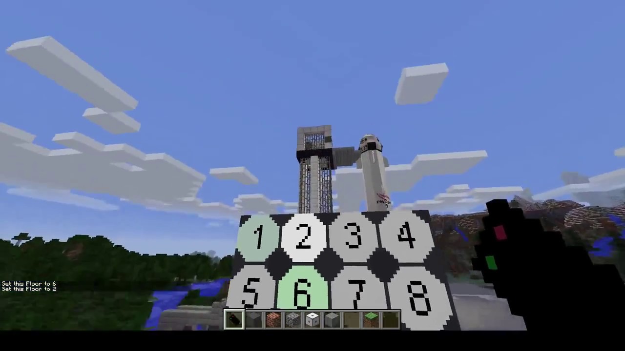 minecraft + mod#24 Elevator mod - YouTube