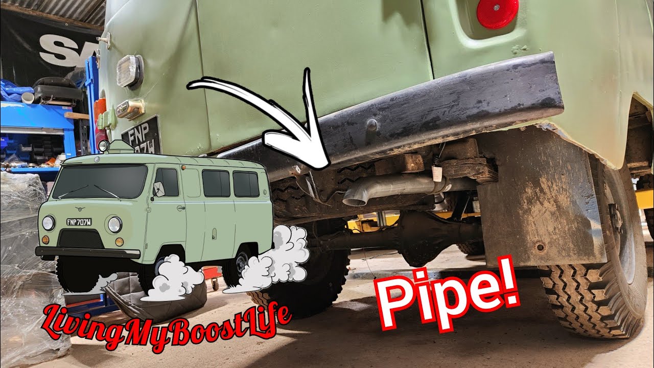 Boosted Uaz 452 Gets An Exhaust! - YouTube