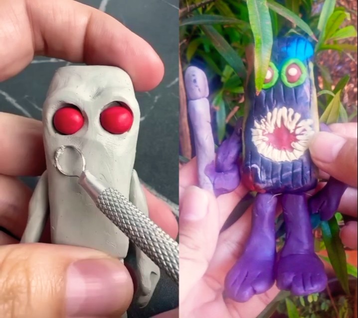 I Made Tung Tung Sahur + Red Eye Ricky 🤩 Halloween #tungtungtungsahur # ...
