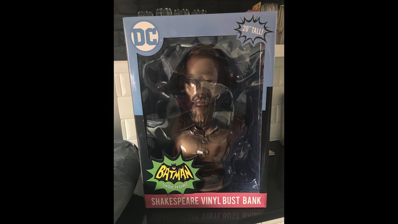 Batman 1966 Shakespeare Bust & Batphone unboxing - YouTube