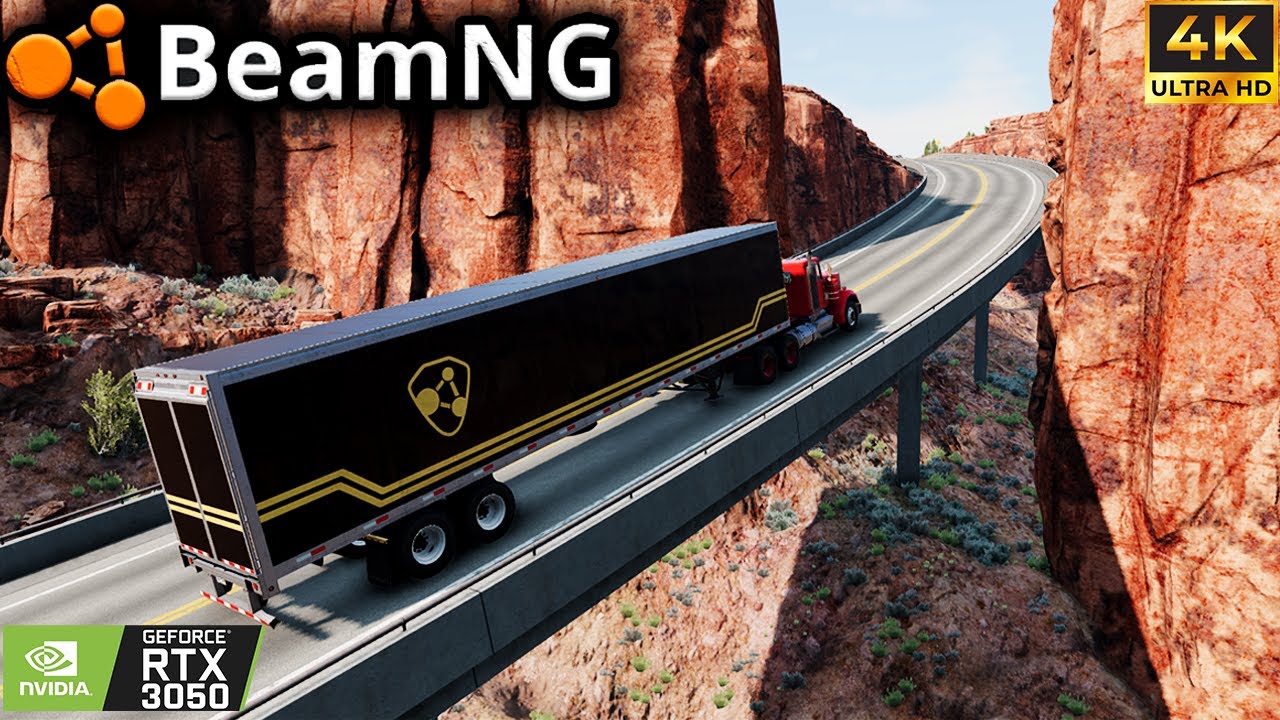 HEAVY LOADED TRAILER VS UTAH HILLS 😰😰😰 !! Beamng.drive [4K] - YouTube