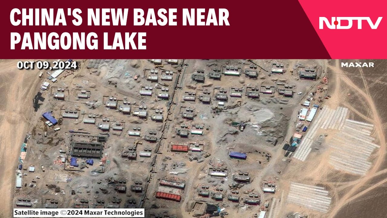 India China Border | Satellite Pics: China's New Base Near Pangong Lake ...