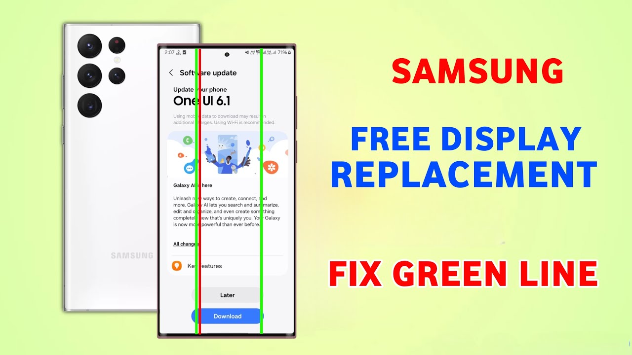 Samsung Free Screen Replacement | Good News | One Ui 6.1 Update | How ...