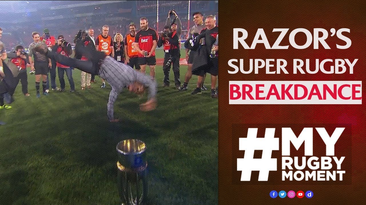 Scott Robertson's epic breakdance celebration | #MyRugbyMoment - YouTube