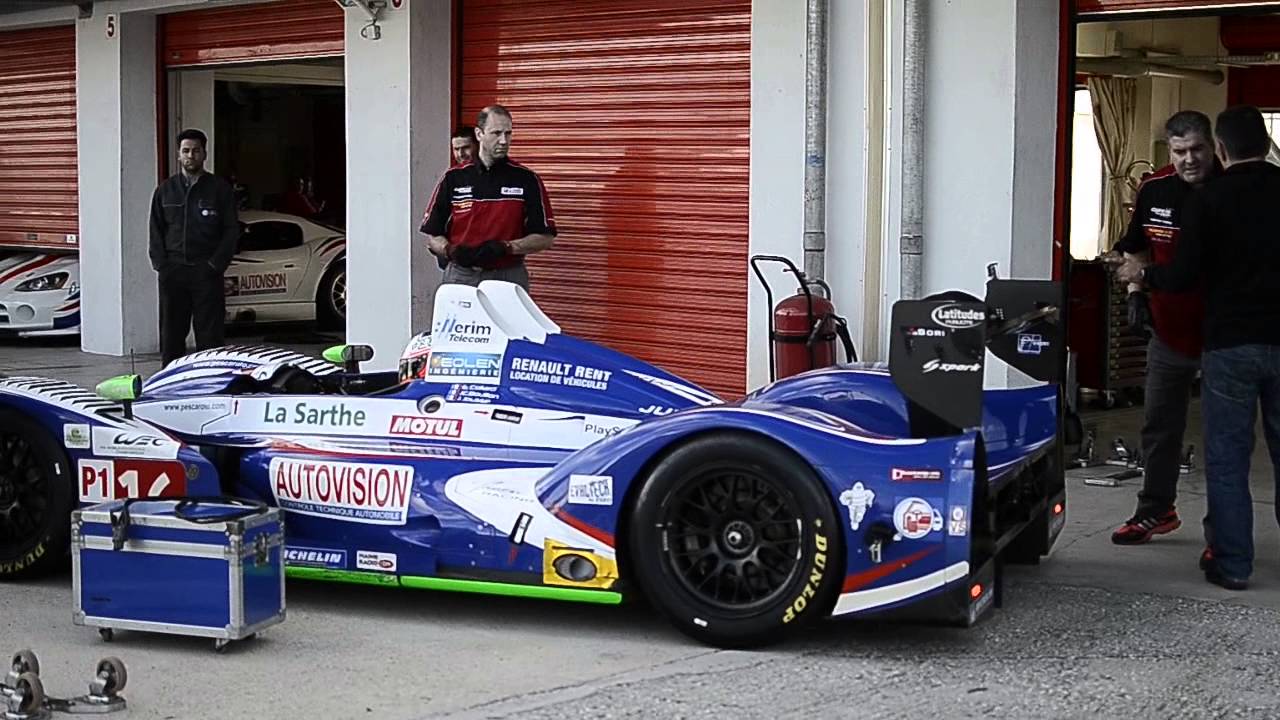Pescarolo LMP-1 start up & acceleration - Serres Racing Circuit - YouTube
